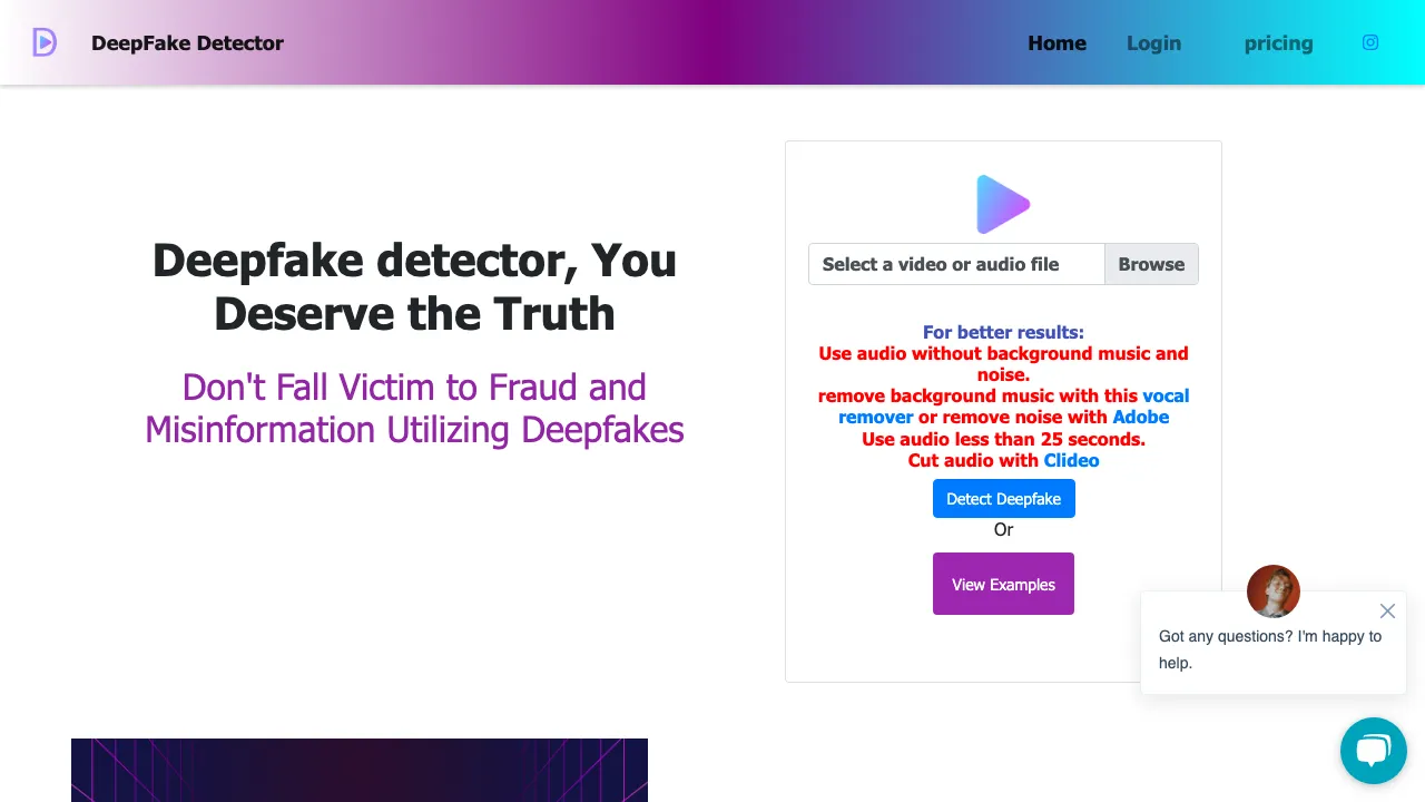 Deepfake Detector - BestofAI